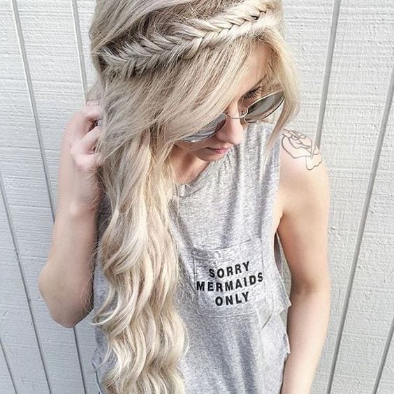 crown braid long hair - Theunstitchd Women's Fashion Blog