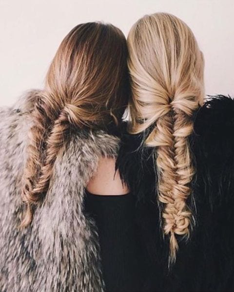 fishtail braid thick hair - Theunstitchd Women's Fashion Blog