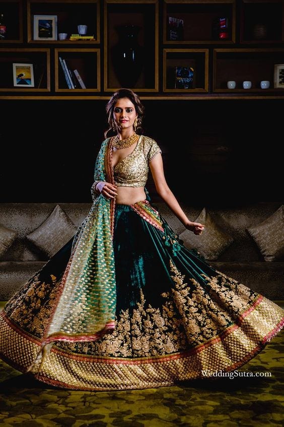 ghagra for mehndi - Theunstitchd Women's Fashion Blog