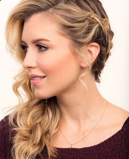 side swept braided - Theunstitchd Women's Fashion Blog