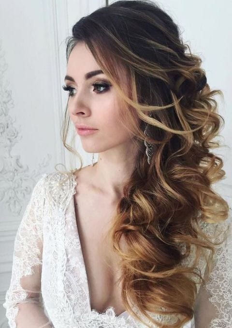 side swept wedding look - Theunstitchd Women's Fashion Blog