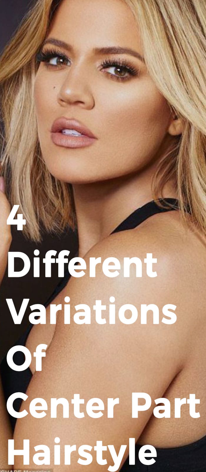 4 Different Variations Of Center Part Hairstyle. - Theunstitchd Women's ...