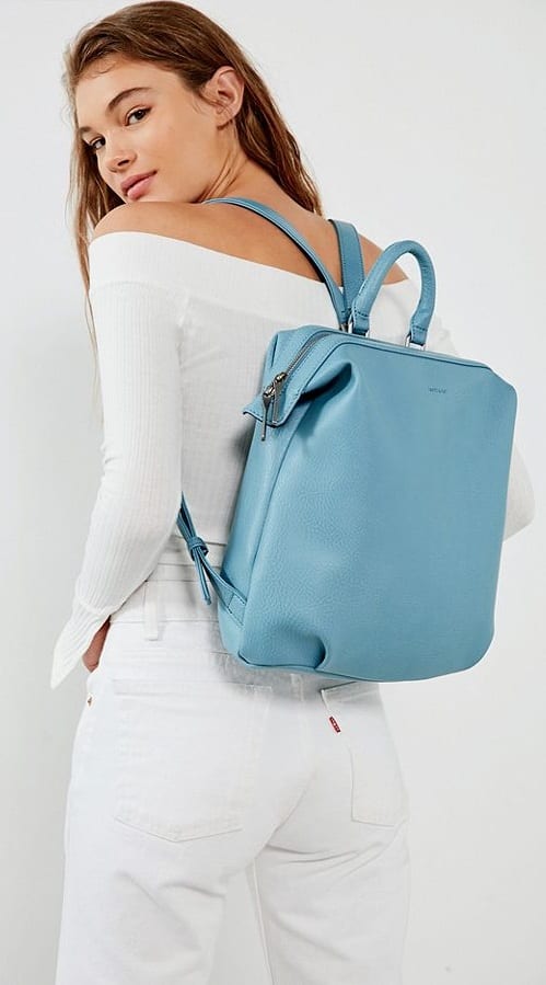 BLUE BACKPACK - Theunstitchd Women's Fashion Blog